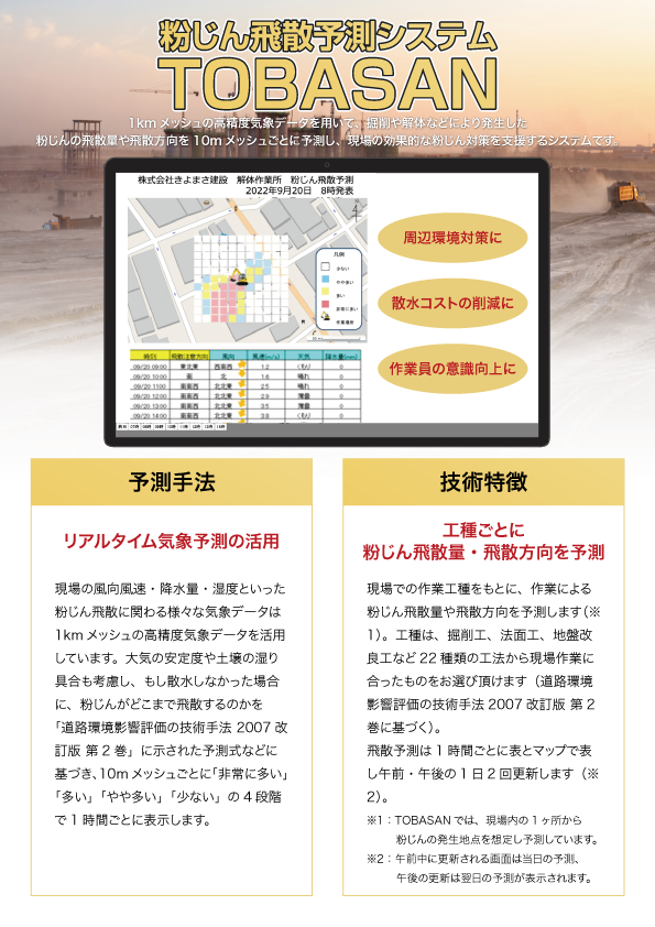 建設気象PRO KIYOMASA PRO 技術提案素材